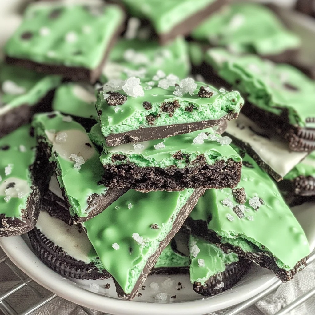 Mint Oreo Bark - Treats By Alina