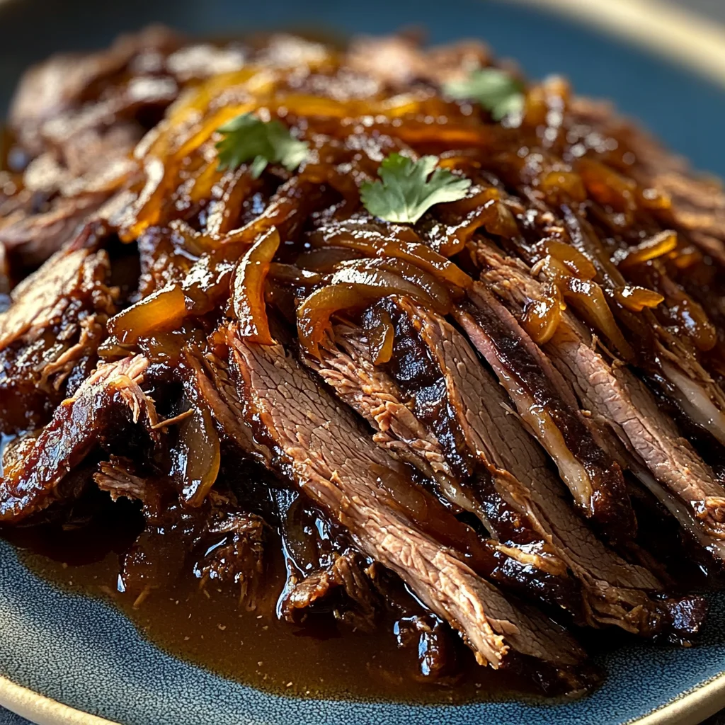 Sweet & Savory Caramelized Pulled Beef Brisket – Perfect Comfort Food